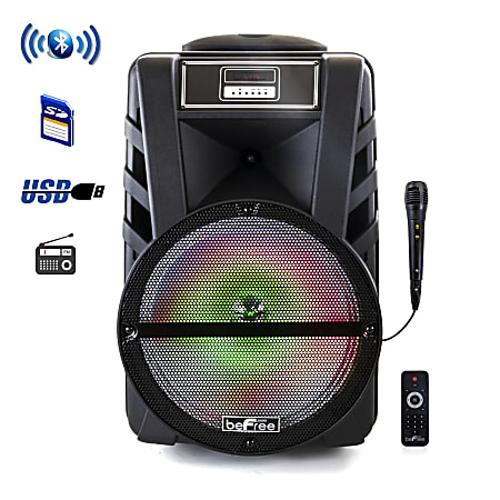 BeFree Sound 12 Bluetooth Rechargeable Portable PA Party Speaker With ...