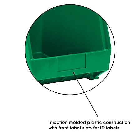 Partners Brand Plastic Stack Hang Bin Boxes Medium Size 14 34 x 8 14 x ...