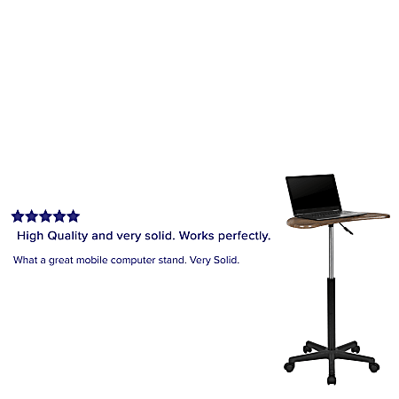Flash Furniture Sit To Stand Laptop Computer Desk Mobile Workstation 36 ...