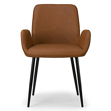 Glamour Home Alrik Dining Chairs Brown Set Of 2 Chairs - Office Depot