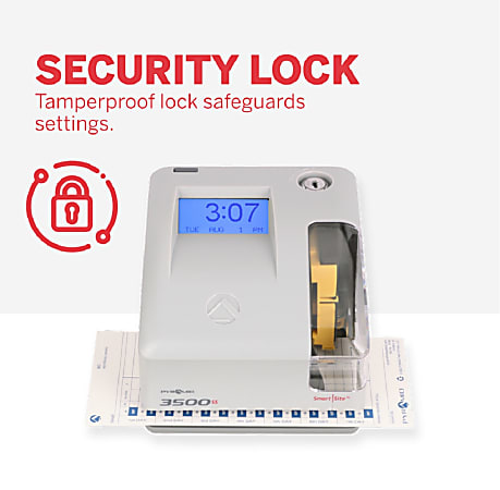 Pyramid Time Systems 3500ss Employment Time Clock Document Stamp ...