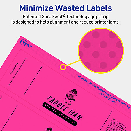 Avery Print To The Edge Labels With Sure Feed Technology 94244 NMP10 ...