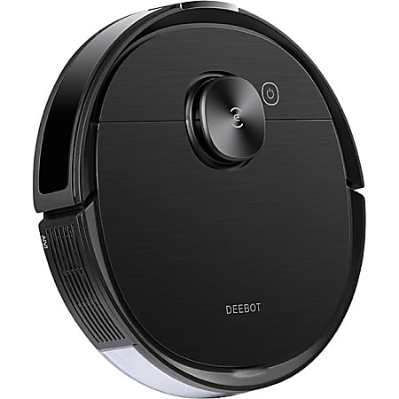 ECOVACS DEEBOT OZMO T8 AIVI Robot Vacuum Cleaner 40 W Motor 14.20 fl oz Brush Carpet Carpet Hard Floor Smart Connect Battery 14.4 V DC 67 dBA Black Office Depot