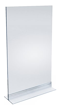 Azar Displays Acrylic T Strip VerticalHorizontal Sign Holders 14 x 8 12 ...