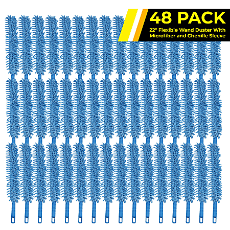 Gritt Commercial Flexible Wand Duster With Microfiber And Chenille ...