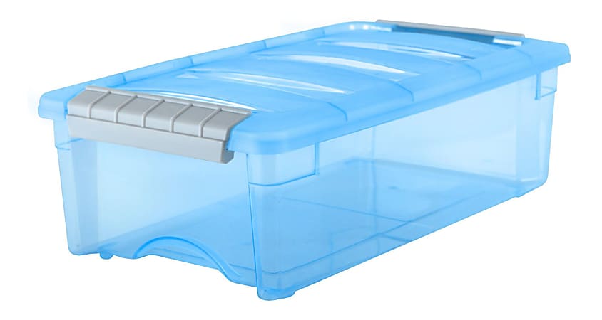 IRIS Stack And Pull Boxes 5 Qt Blue 10PK - Office Depot