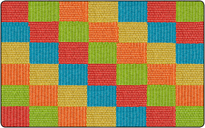 Flagship Carpets Basketweave Blocks Classroom Rug 7 12 x 12 Multicolor ...
