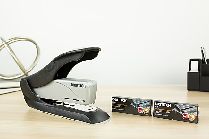 Bostitch Spring Powered Premium Heavy Duty Stapler BlackSilver - Office ...