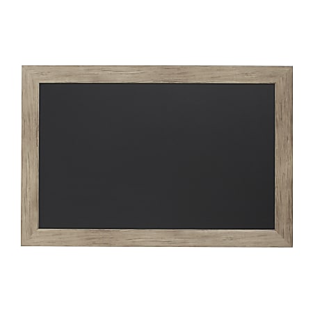 DesignOvations Beatrice Magnetic Framed Chalkboard 18 x 27 Black Rustic ...