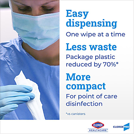 Clorox Healthcare Bleach Germicidal Wipes Refill Ready To Use Wipe 110 ...