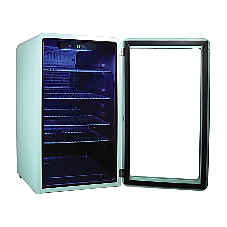 Magic Chef 3.4 Cu. Ft. Retro Beverage Cooler 30 34 H x 17 12 W x 19 34 ...
