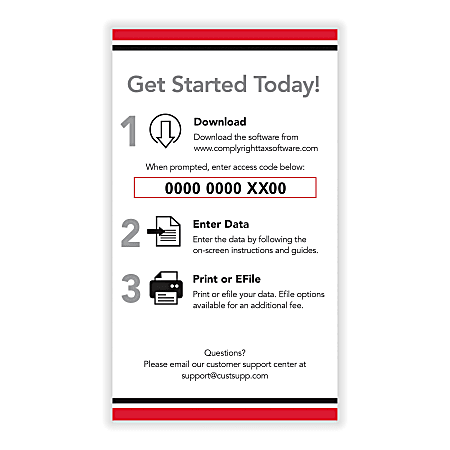 ComplyRight 2025 LaserLink Software Download Card - Office Depot