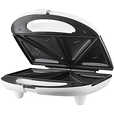Brentwood Sandwich Maker Plastic Metal White - Office Depot