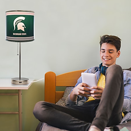 Imperial NCAA Table Lamp 19 H Michigan State - Office Depot