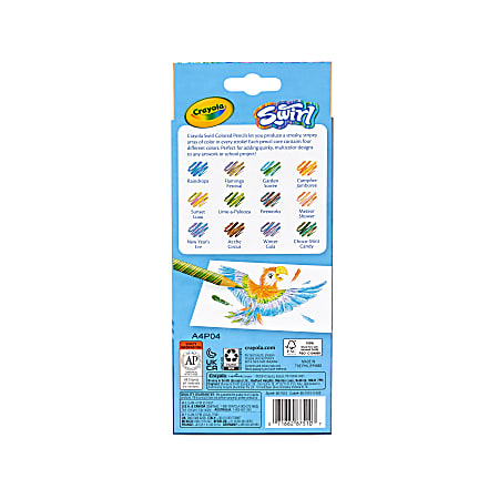 Crayola Colored Pencils Swirl Pack Of 12 Colored Pencils - Office Depot
