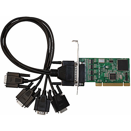 SIIG 4 port MultiPort Serial Adapter Universal PCI 4 x DB 9 Male RS 232 ...