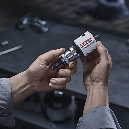 Lenox SNAP BACK Quick Change Hole Saw Arbor 2 x 8 516 Silver - Office Depot