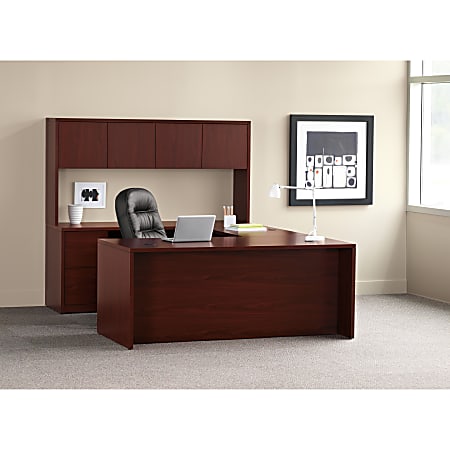 HON 10500 66 W Workstation Computer Desk With Left Return Mahogany ...