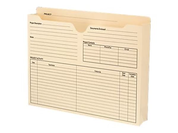 Smead Project Jackets Letter Size Manila Pack Of 50 - Office Depot