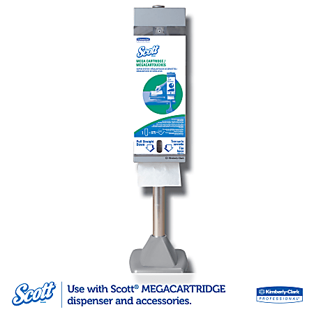 Scott Mega Cartridge 1 Ply Napkins 6 12 x 8 716 White 180 Per Pack Case ...
