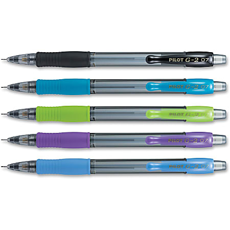 Pilot G 2 Mechanical Pencil 0.7mm 2 Lead Assorted Barrel Colors Pack Of ...