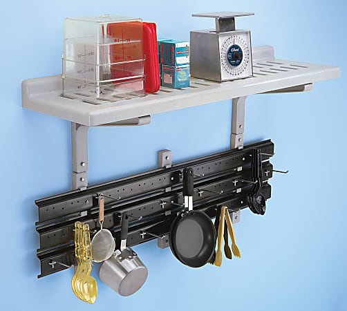 Cambro Camshelving 14 x 36 Wall Shelving Vented Speckled Gray - Office ...