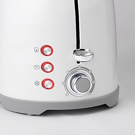 Betty Crocker 2 Slice Extra Wide Slot Multi Function Toaster White - Office Depot