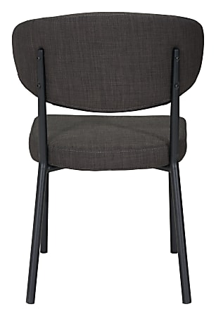 Zuo Modern Pontus Dining Chairs Charcoal GrayBlack Set Of 2 Chairs ...