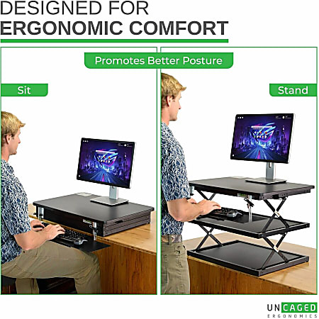 Changedesk Tall Compact Standing Desk Converter Riser For Laptops And ...