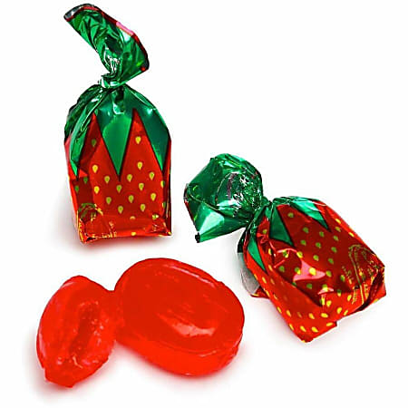 Penny Candy Strawberry Filled Candies Strawberry 2.50 lb 1 Bag - Office ...