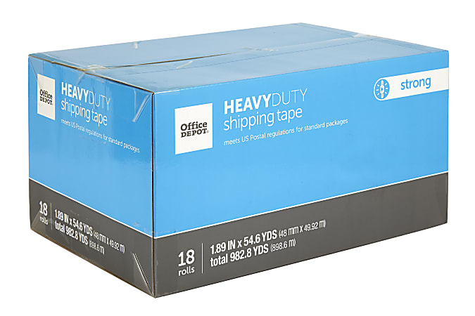 Office Depot Brand Heavy Duty Shipping Packing Tape 1.89 x 54.6 Yd ...