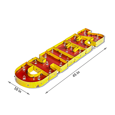 Imperial NFL Lighted Metal Sign 10 x 45 90percent Recycled Kansas City ...