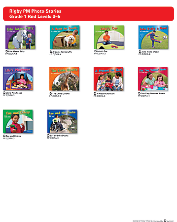 Rigby PM Photo Stories Complete Package Red Levels 3 5 Grade 1 6 Sets ...