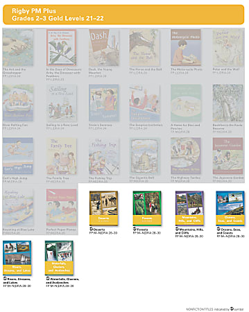 Rigby PM Plus Nonfiction Package Gold Levels 21 22 Grades 2 3 6 Sets Of ...