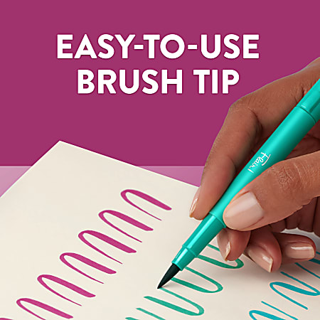 Paper Mate Flair Dual Felt Tip Pens Pack Of 16 Pens Brush And Medium ...