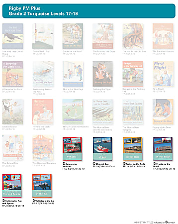 Rigby PM Plus Nonfiction Package Turquoise Levels 17 18 Grade 2 6 Sets ...