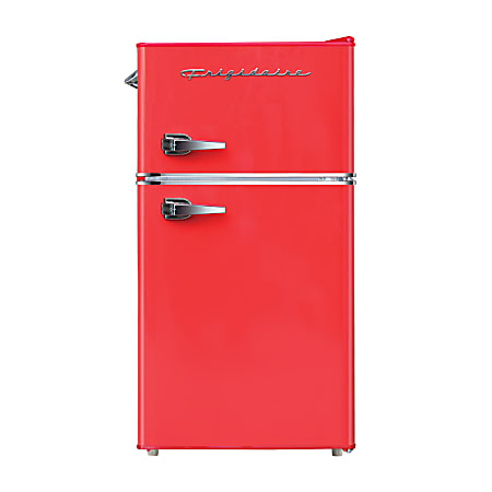 red fridge