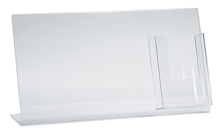 Azar Displays Acrylic HorizontalVertical L Shaped Sign Holders With ...