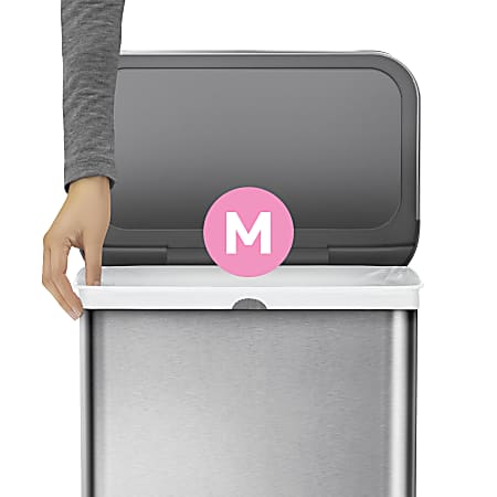 simplehuman Custom Fit Can Liners M 45L12G White Pack Of 240 - Office Depot