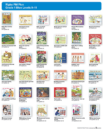 Rigby PM Plus Add To Pack Blue Levels 9 11 Grade 1 1 Set Of 36 Titles ...