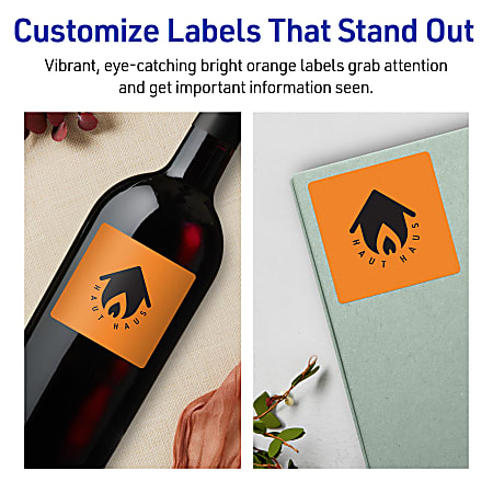Avery Print To The Edge Labels With Sure Feed Technology And Easy Peel ...