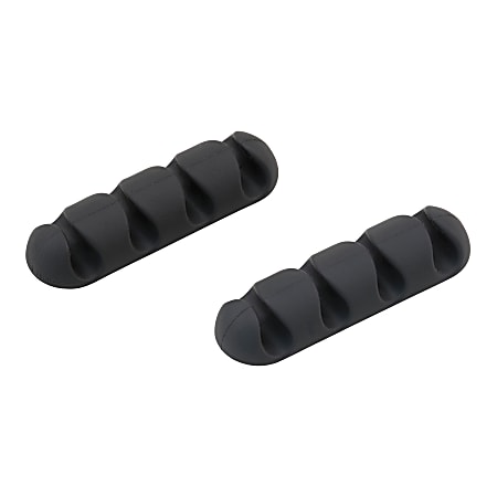 Bluelounge CableDrop Multi Cable Router Clips Black Pack Of 2 Clips ...