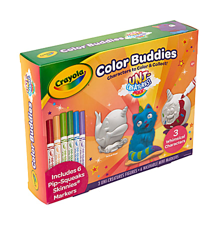 Crayola Color Buddies Unicreature Toy Set Set Of 9 Pieces - Office Depot