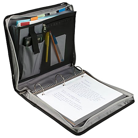 Five Star Zipper 3 Ring Binder With Expansion Panel 2 Round Rings ...