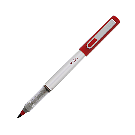 TUL Fine Liner Felt Tip Pen Fine 1.0 mm Silver Barrel Assorted Ink Colors Pack Of 8 Pens Office Depot