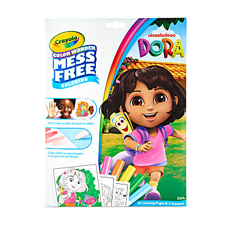 Discover the Crayola Color Wonder Dora the Explorer Set Enjoy mess free ...