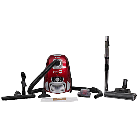 Atrix Ragnar Red Canister Vacuum With HEPA Filtration - Office Depot