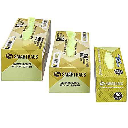 Hospeco SmartRags Disposable Microfiber Towels 35 Gram 215 GSM 16 x 16 ...