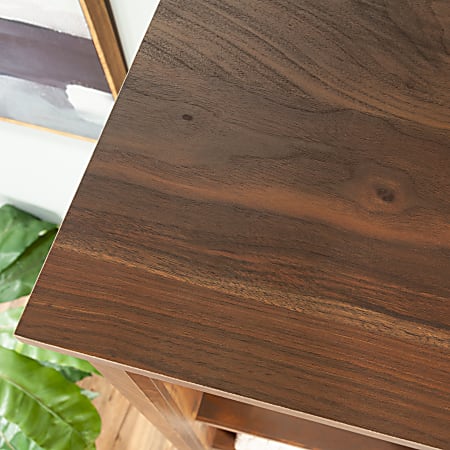 Sauder River Ranch Storage And Wardrobe Armoire With Mirror Garment Rod ...