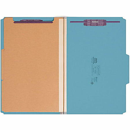 Smead Pressboard Classification Folders With SafeSHIELD Fasteners 2 ...